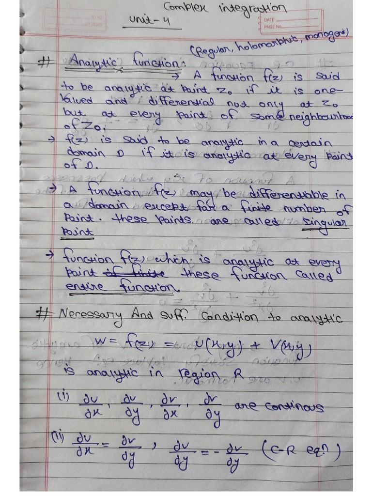 Maths Short Notes Unit 4 Pdf