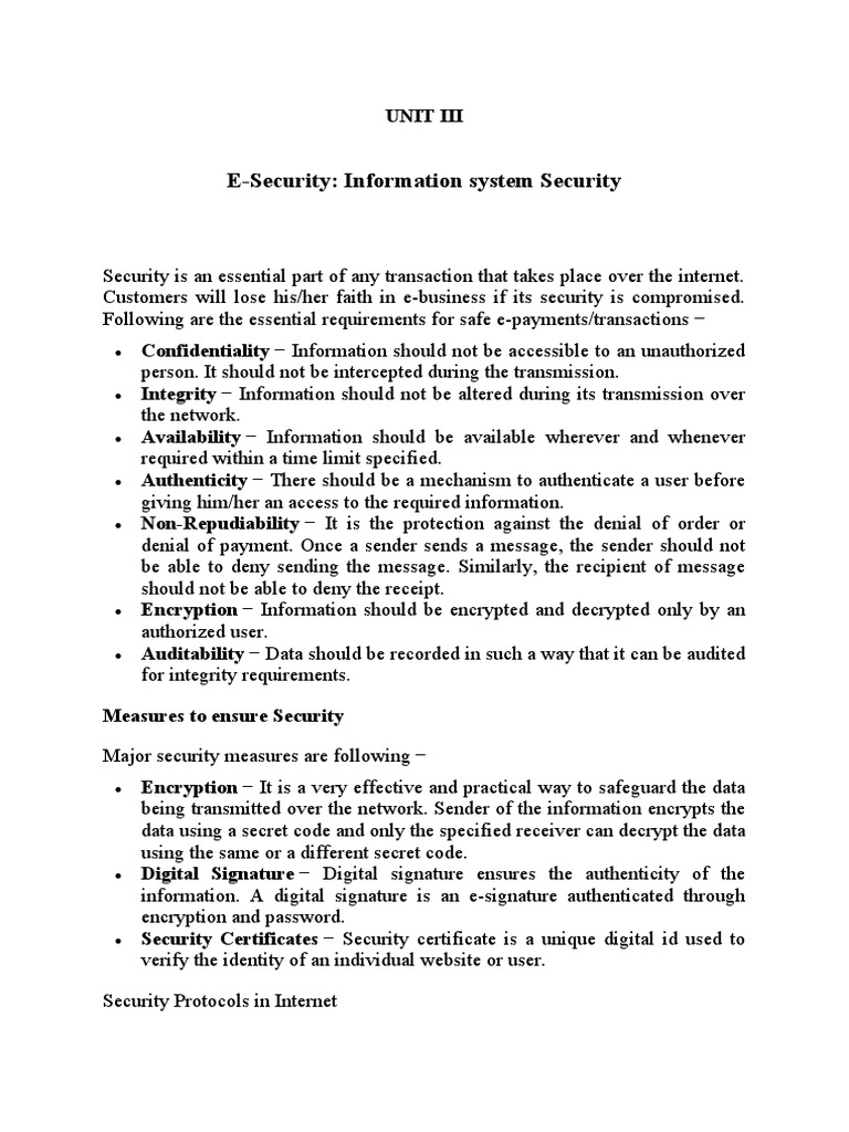 E-Commerce Unit III | PDF | Phishing | Computer Security