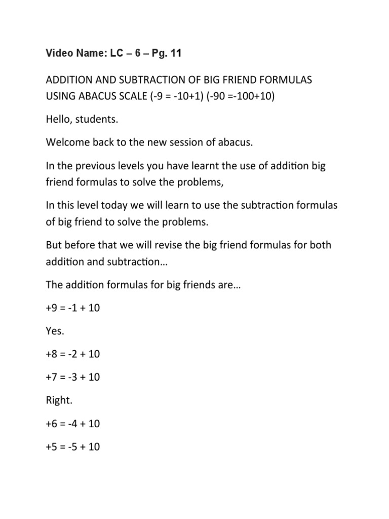 LC-6-7 Big Friend Formula - 9 and - 90 Using Abacus Scale PG 11 FINAL ...