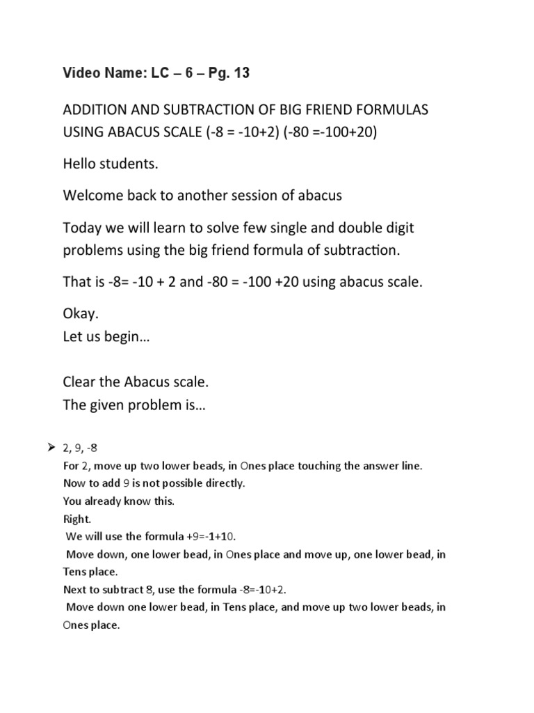 LC-6-9 Big Friend Formula - 8 and - 80 Using Abacus Scale PG 13 FINAL ...