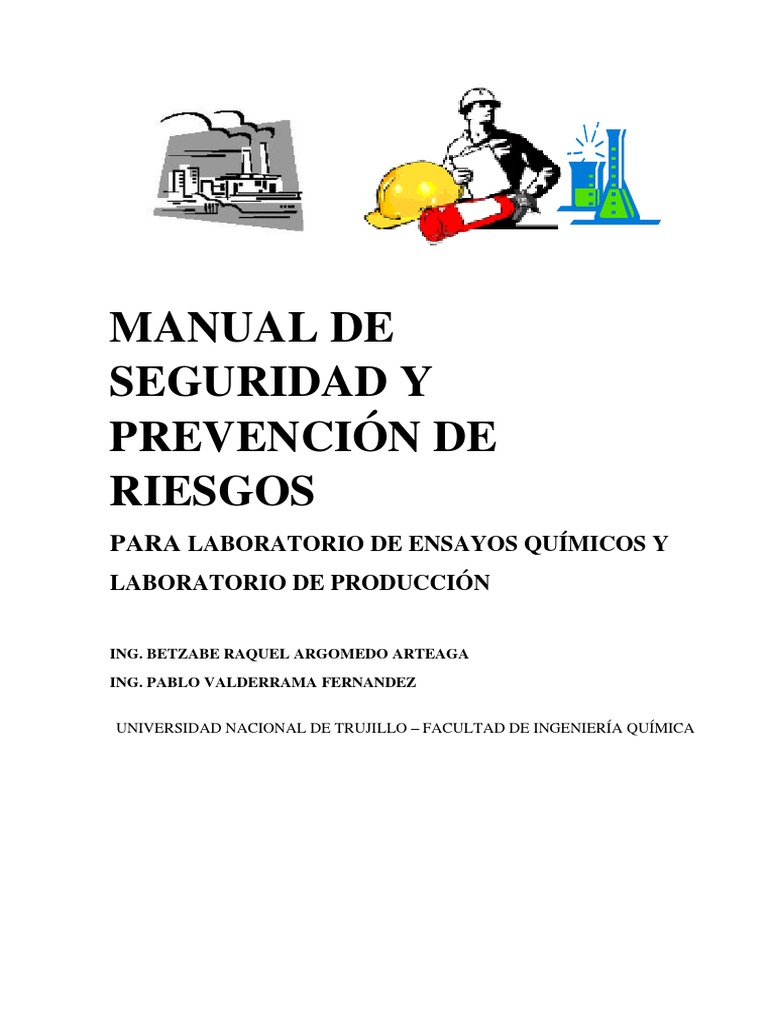 Manual de Seguridad y Prevencion de Riesgos - Ensayos Químicos | PDF | Residuos | Laboratorios