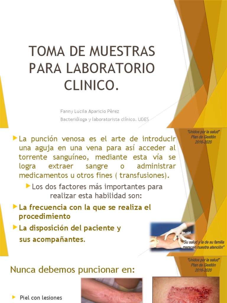 Presentacion - Toma de Muestras | PDF | Especialidades Medicas | Medicina CLINICA