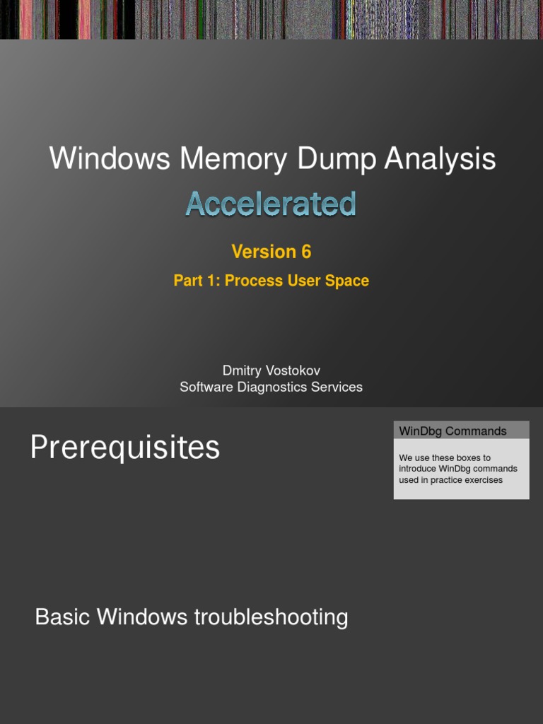 Windows Memory Dump Analysis Guide | PDF | Thread (Computing) | Kernel (Operating System)