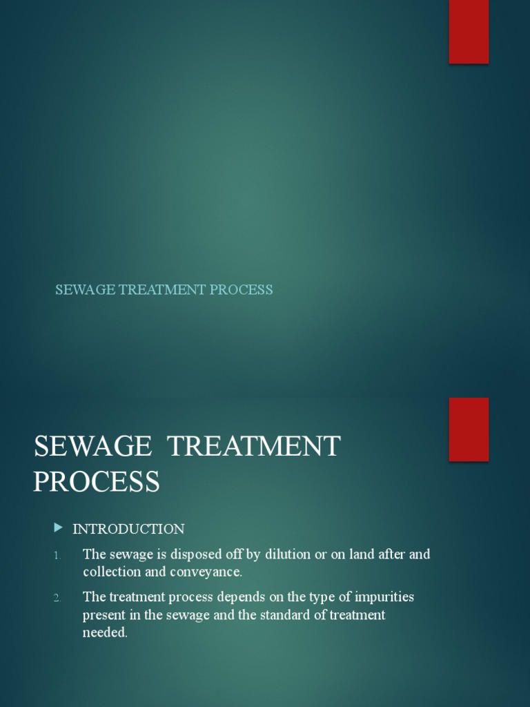 Comprehensive Sewage Treatment Process Guide | PDF | Sewage Treatment ...