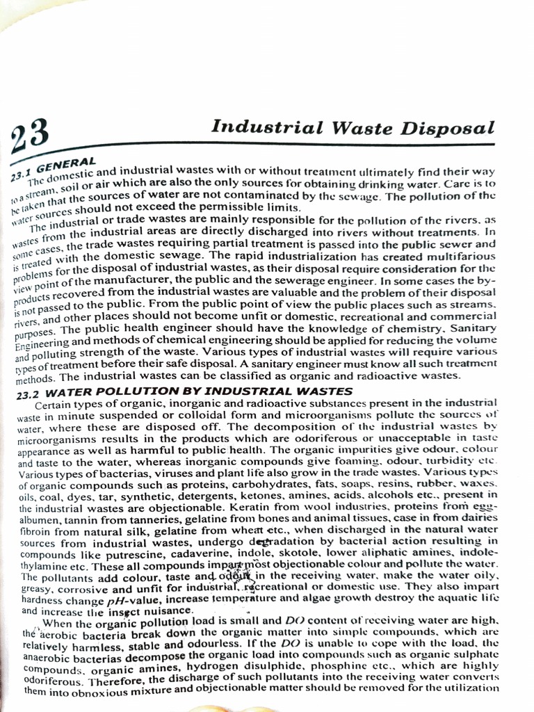 Industrial Waste Disposal | PDF