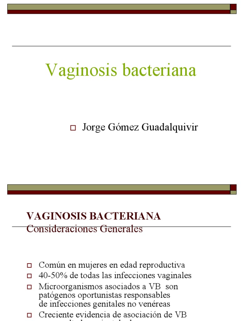 Vaginosis Bacteriana | PDF