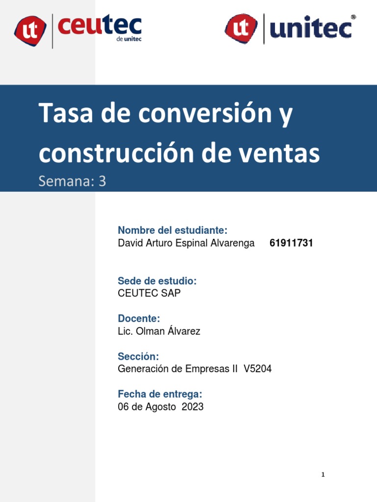 Tarea 3.1 - David Espinal GenEmpII | PDF