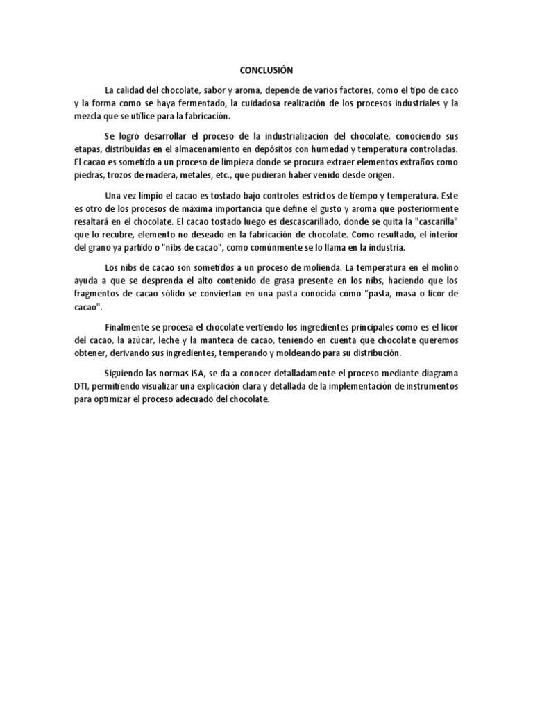 CONCLUSIÓN Industrial | PDF