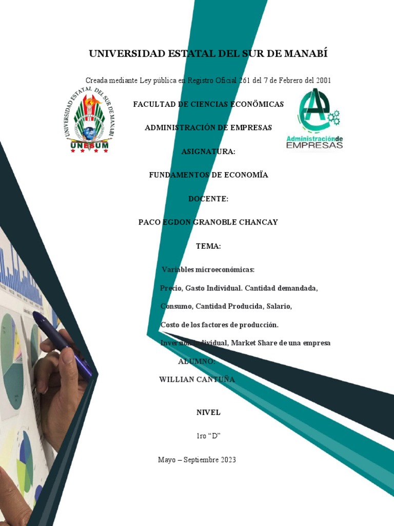 Variables Microeconómicas | PDF | Oferta (economía) | Mercado (economía)