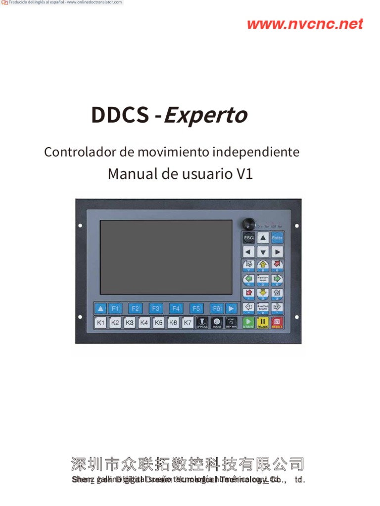 DDCS Expert User's Manual V1 (Part1) - NVCNC - En.es | PDF | Control numerico | Ingeniería ...