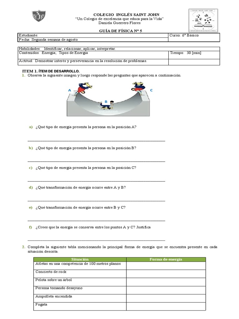 6°guia Energía | PDF