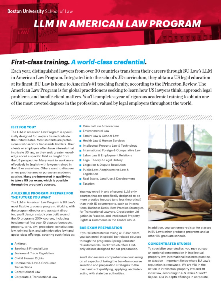 LLM in American Law Program | Download Free PDF | Lawyer | Juris Doctor