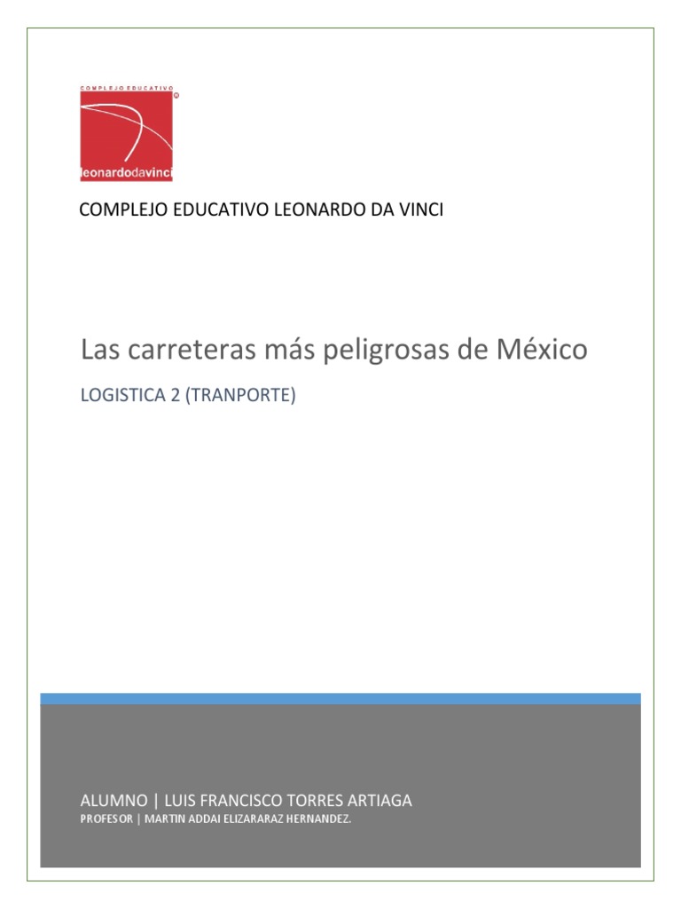 Las Carreteras Mas Peligrosas de Mexico | PDF