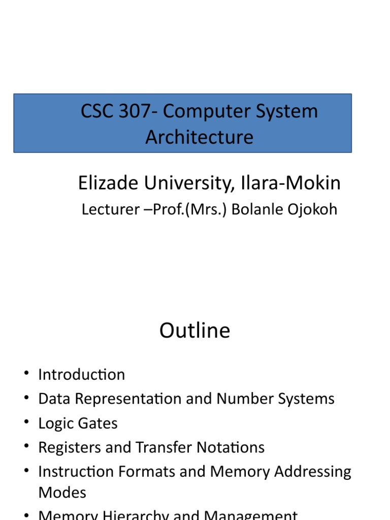 Computer System Architecture Course Overview | PDF | Cpu Cache | Cache ...