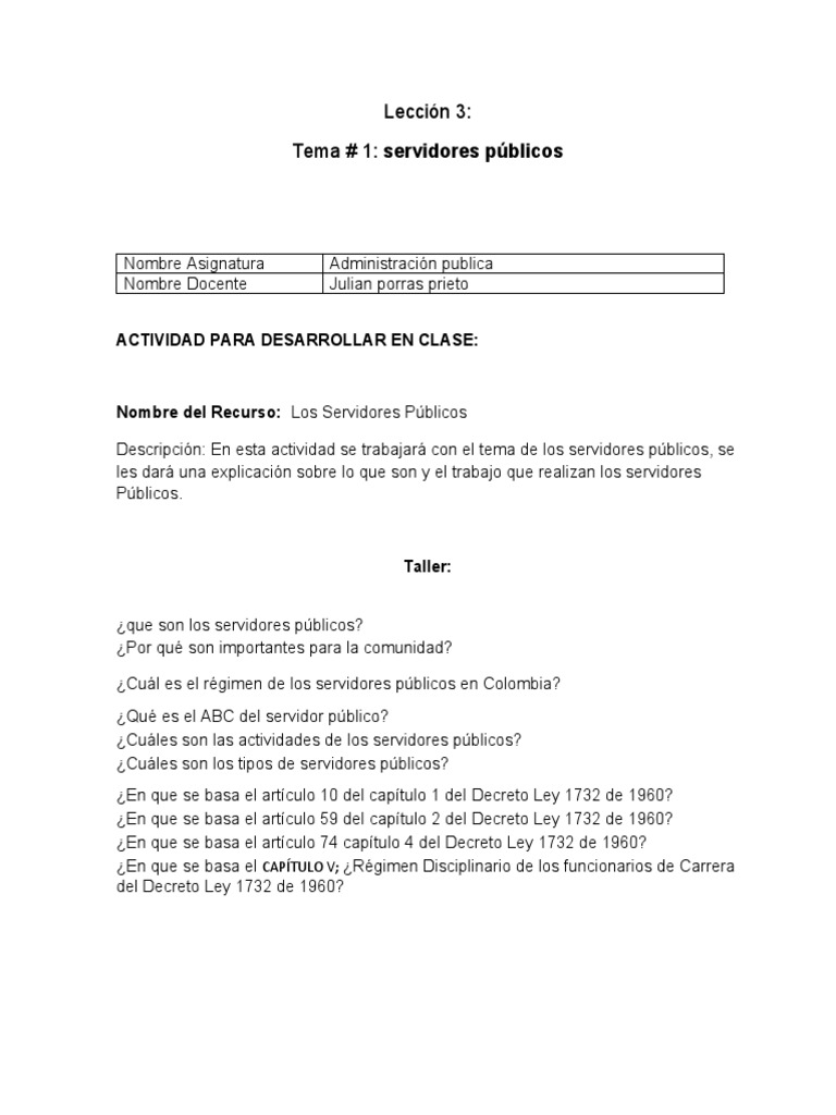 Obligaciones de Servidores Públicos en Guatemala | PDF