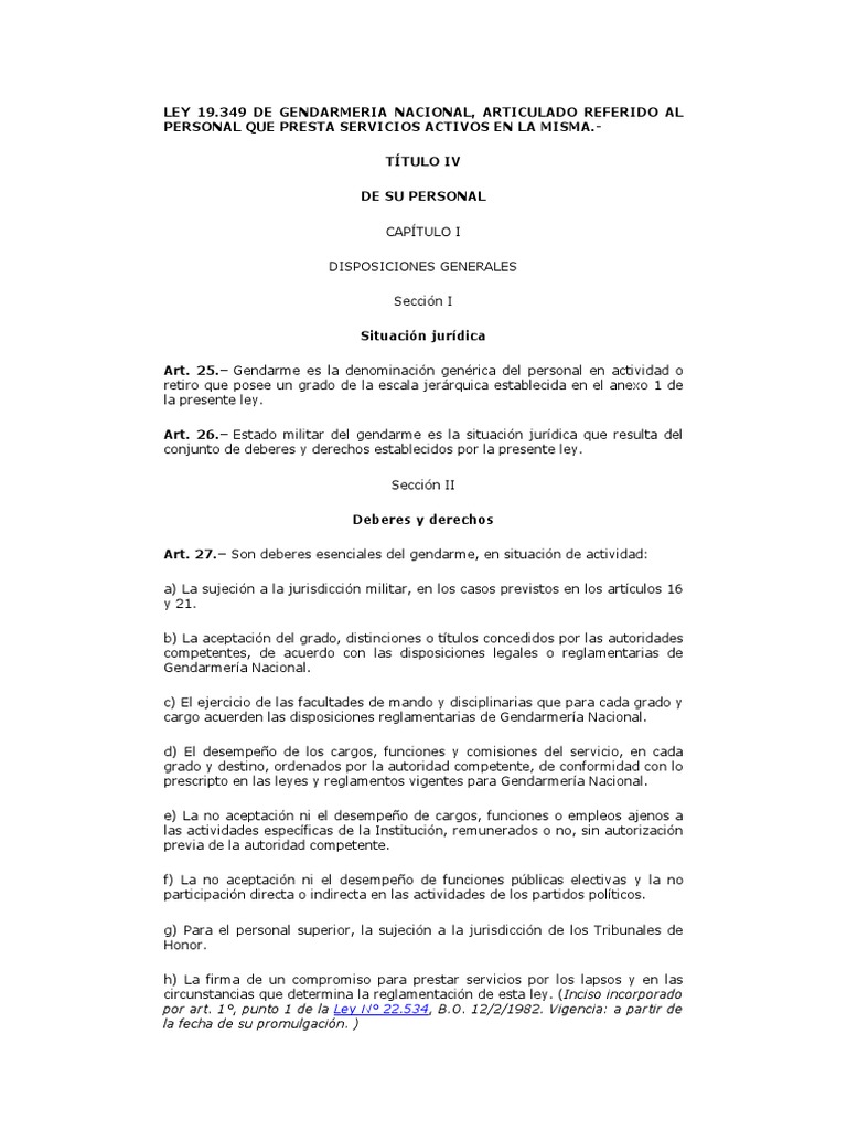 Ley 19.349 - Seccion Personal | Descargar gratis PDF | Jurisdicción | Gobierno