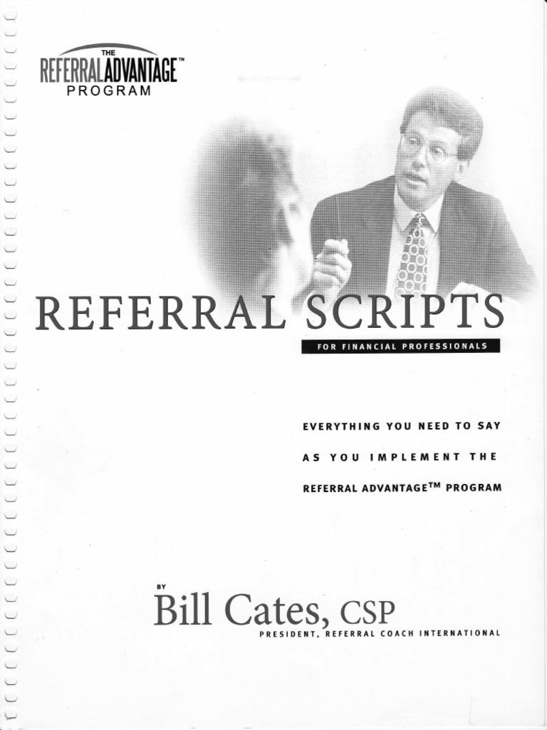 Referral Scripts for Financial Advisors | PDF