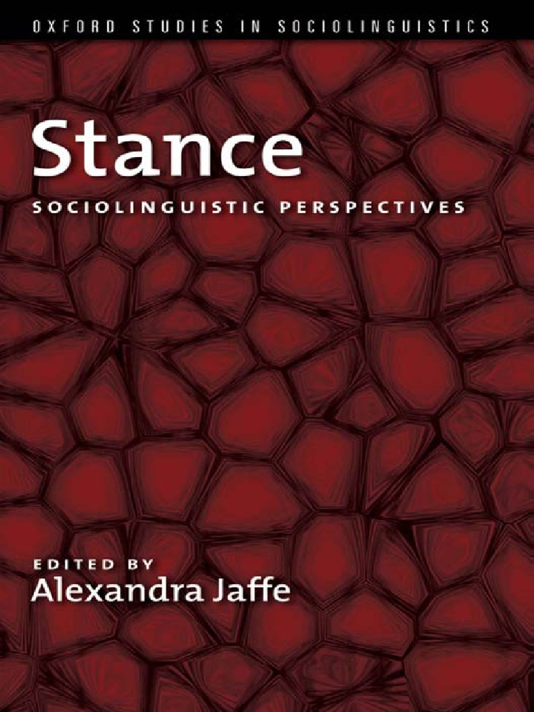 (Alexandra Mystra Jaffe) Stance Sociolinguistic P | PDF ...