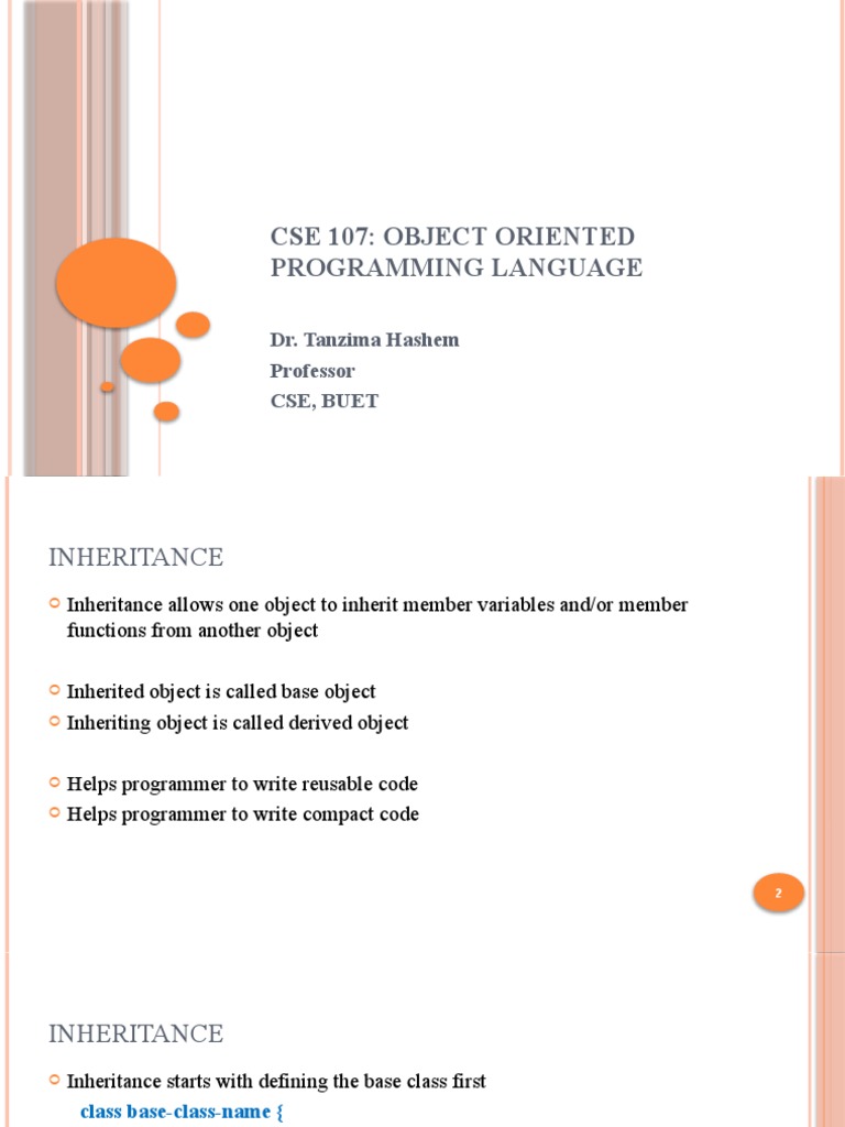CPP Lecture Slide Presentation | PDF | Class (Computer Programming ... CPP Lecture Slide Presentation | PDF | Class (Computer Programming ...