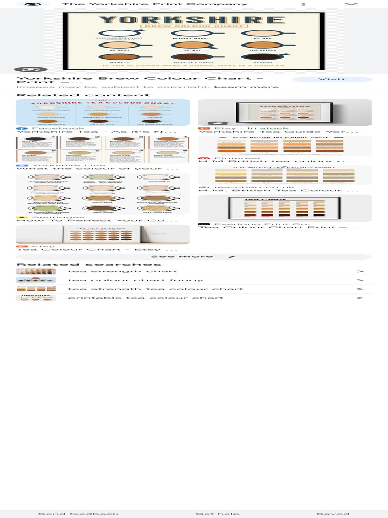 Tea Colour Chart - Google Search | PDF