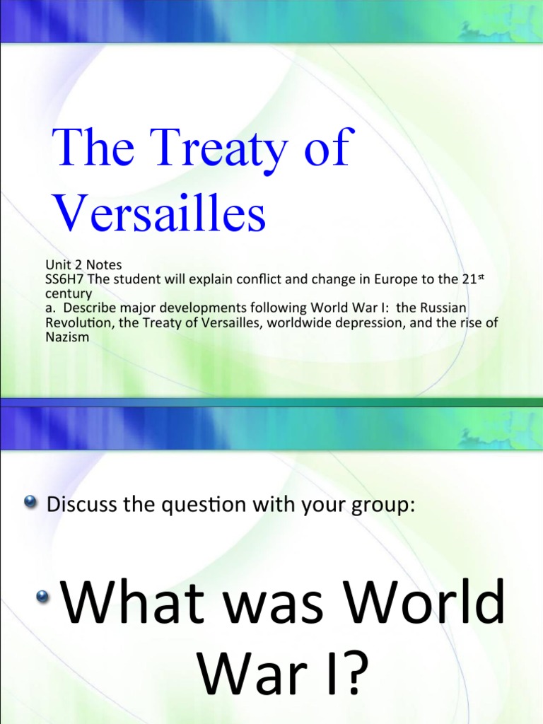 SS6H7 | PDF | Treaty Of Versailles | Nazi Germany