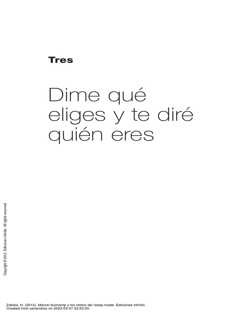 Marcel Duchamp y Los Restos Del Ready-Made - (Marcel Duchamp y Los ...