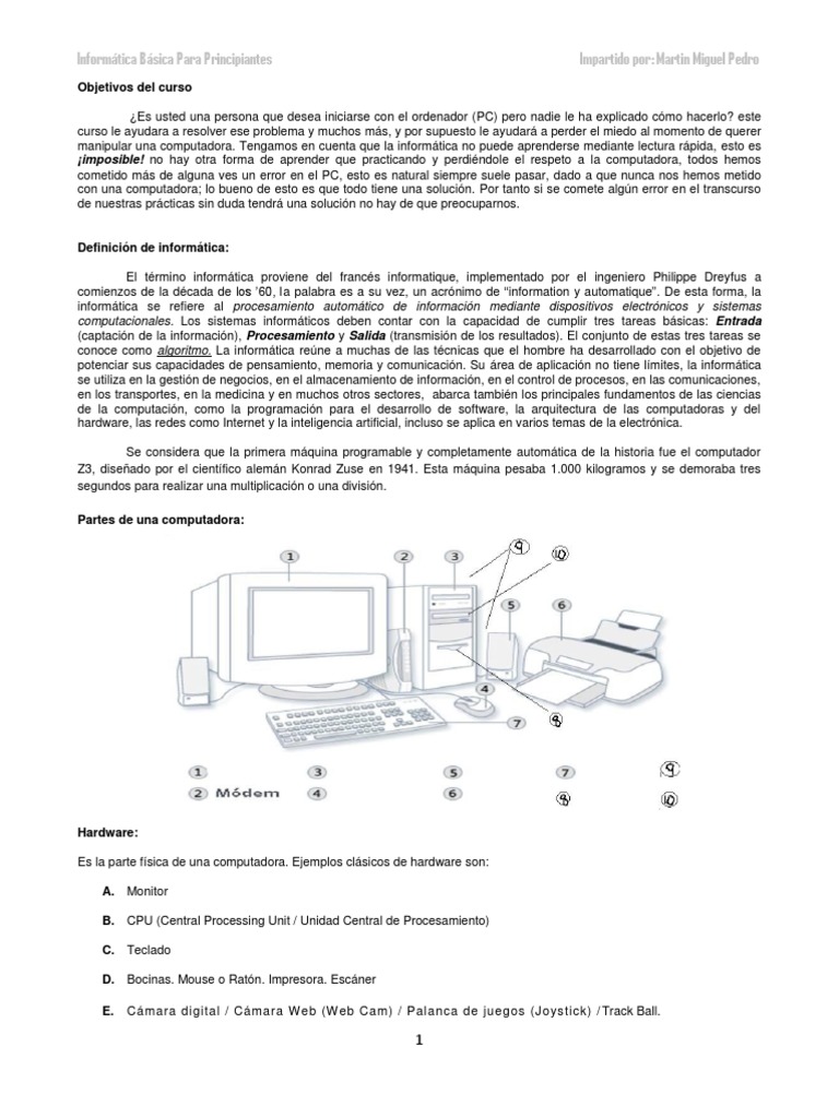 Informatica Basica | PDF | Ventana (informática) | Red de computadoras