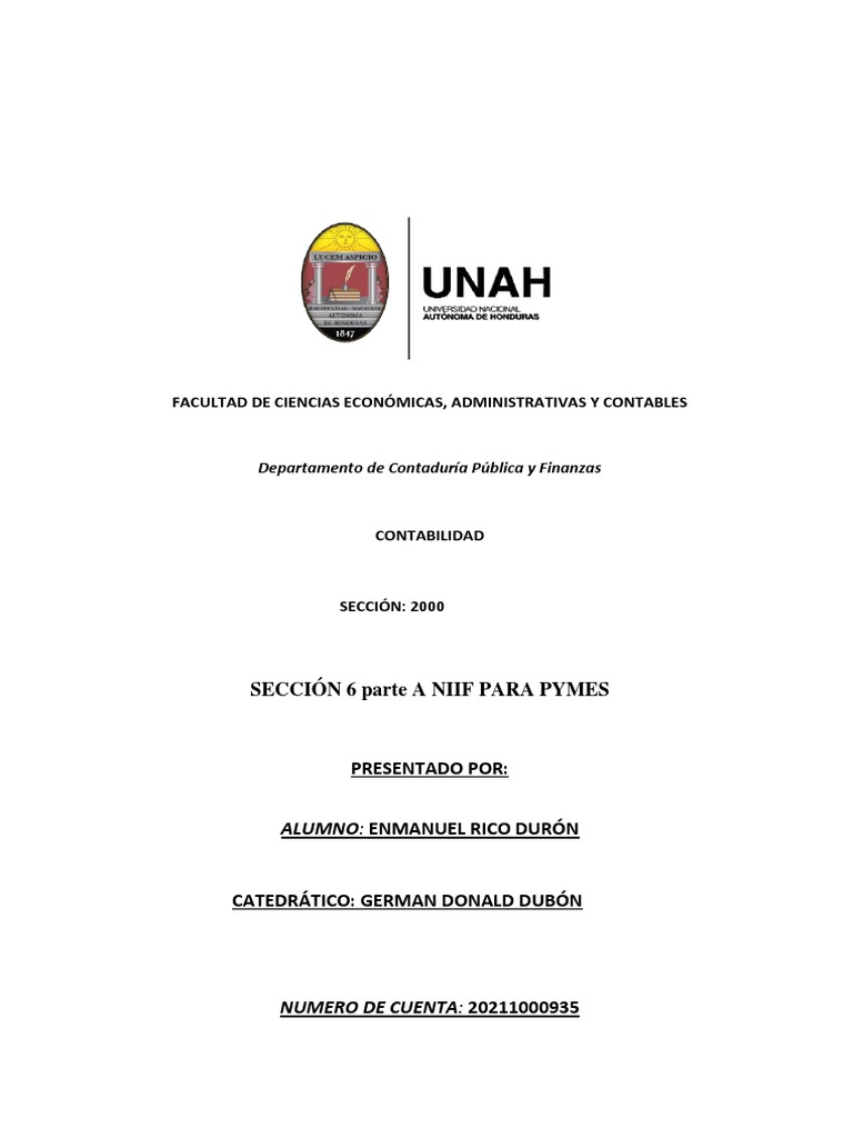 Resumen NIFF 6 | PDF | Activo intangible | normas internacionales de ...