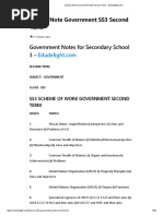Governmnet Lesson Notes For SS1, SS2, SS3 | PDF | Monarchy | Elections