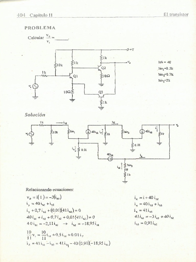 CKT Con 2 Transistores - 4 Ejemplos Similares para El 1er Examen | PDF