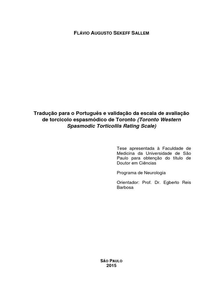 Flavio Augusto Sek Eff Salle m | PDF | Sinapse | Dor