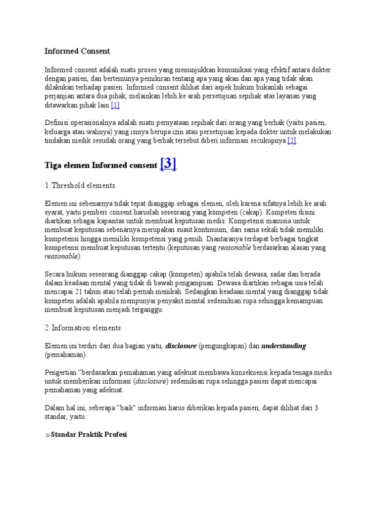 Informed Consent | PDF