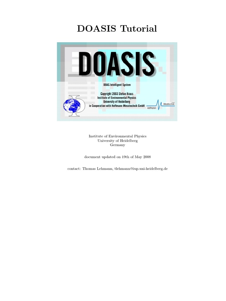 Doasis Tutorial Pdf Graphical User Interfaces Command Line Interface 7433