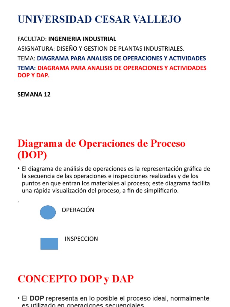 12 Diagrama para Analisis de Operaciones y Actividades | PDF ...