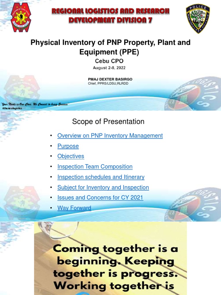 PNP Property Inventory Management 2022 | PDF | Inventory | Logistics
