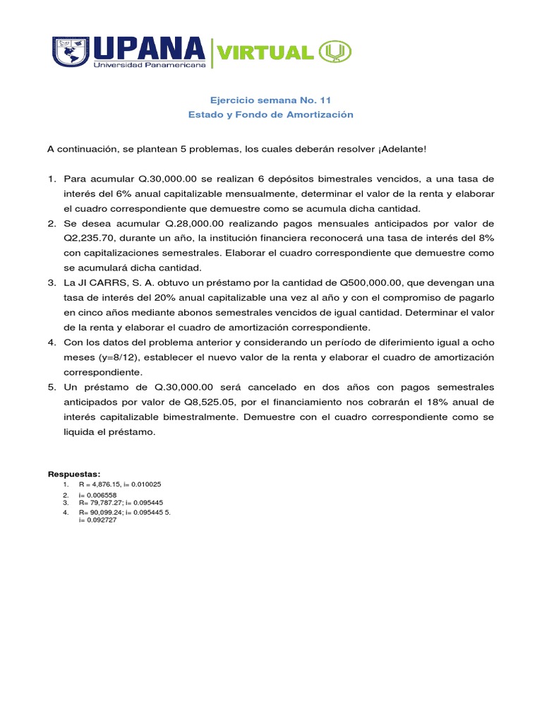 Ejercicio Sem 11 | PDF