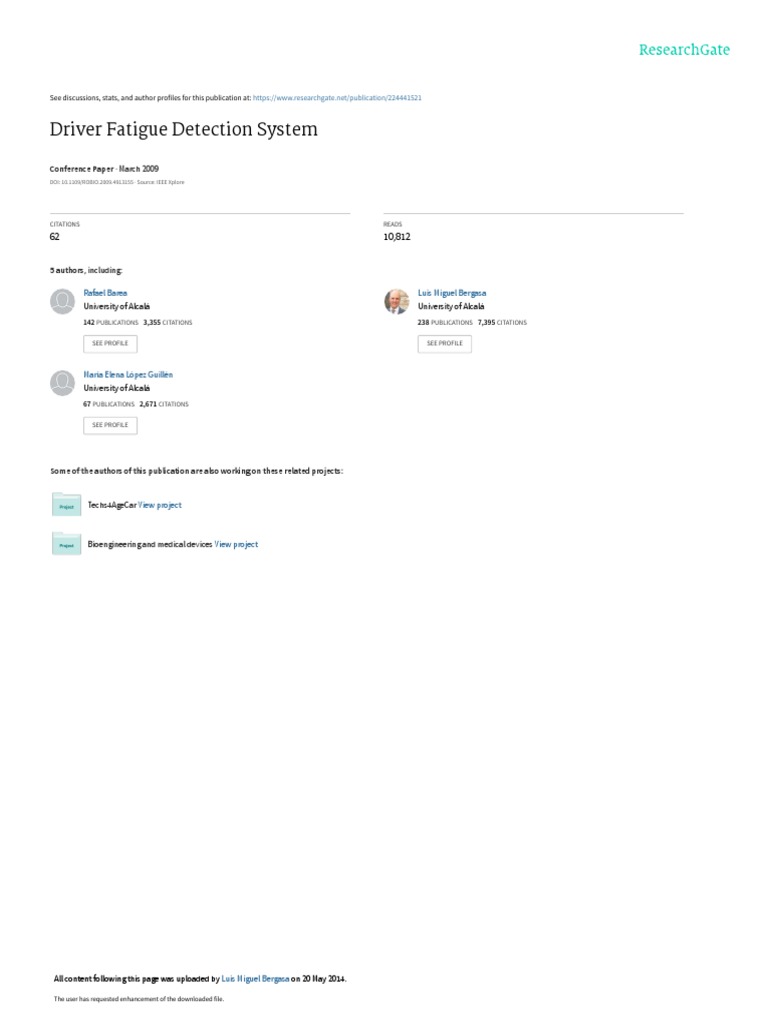 Driver Fatigue Detection System Pdf Analog To Digital Converter Spectral Density