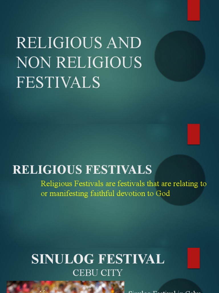 Religious and Non Religious Festivals | PDF