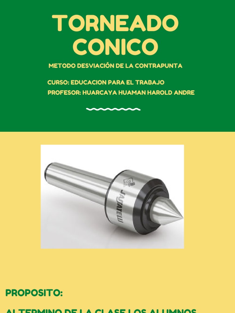 de Torneado Conico | PDF | Ingeniería mecánica | Herramientas