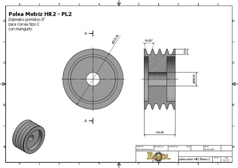 Polea Motor HR2 Planta 2 | PDF