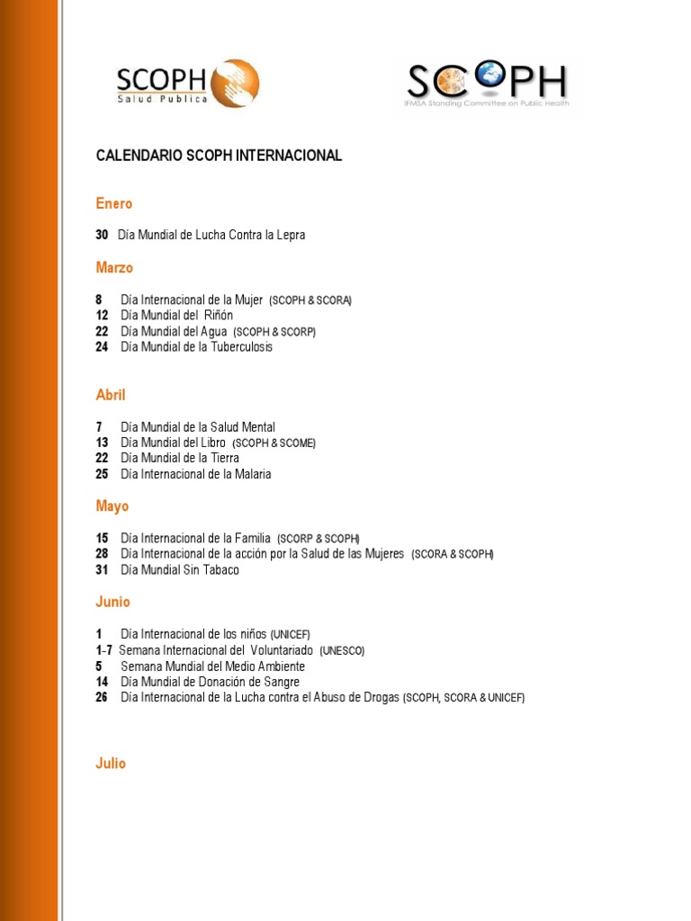 SCOPH Das Internacionales | PDF | Obesidad | Ciencias de la Salud