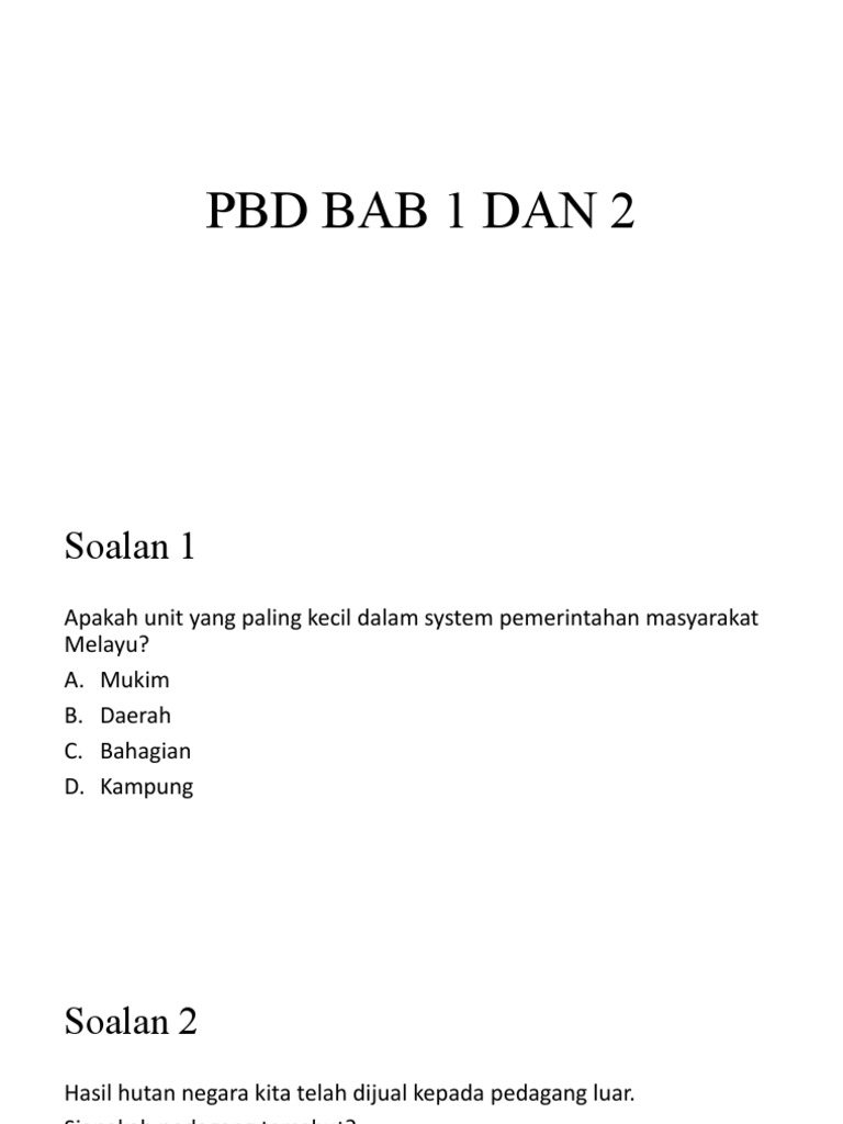Latihan Bab 1 Dan 2 | PDF
