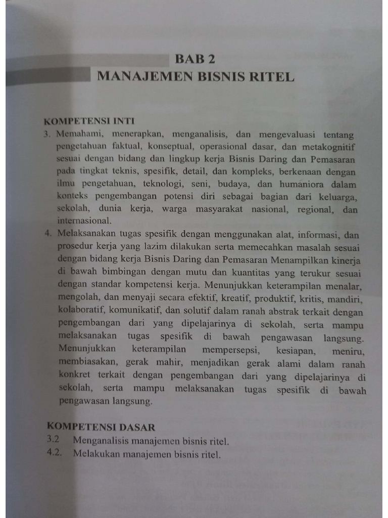 Bab 2 Manajemen Bisnis Retail Pdf