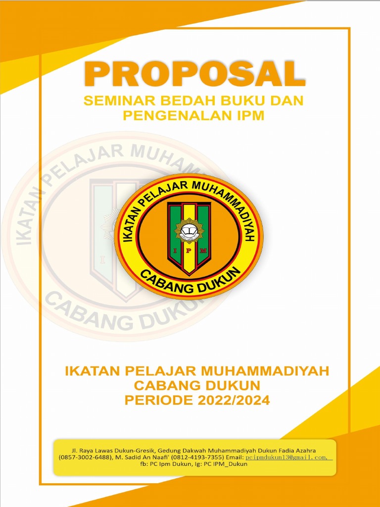Proposal Seminar Ipm 2022 | PDF