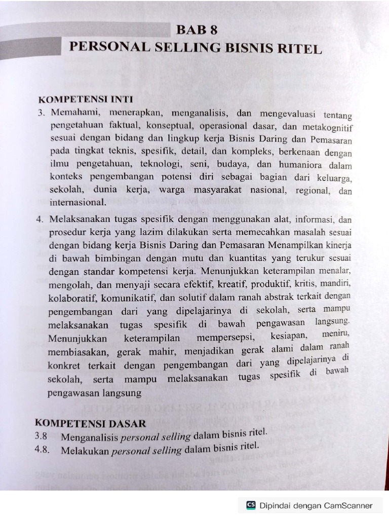 Personal Selling Bisnis Ritel Pdf