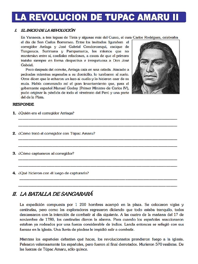 Ficha 9. 17-05-2023. Tupac Amarú | PDF