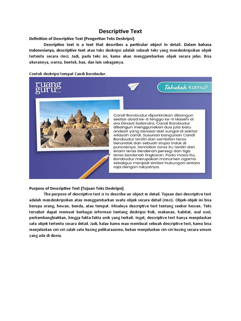 Descriptive Text | PDF