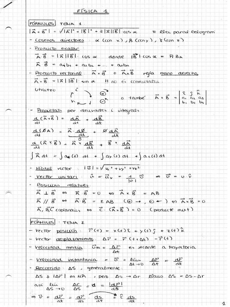 Resumen Física Temas 1-4 | PDF