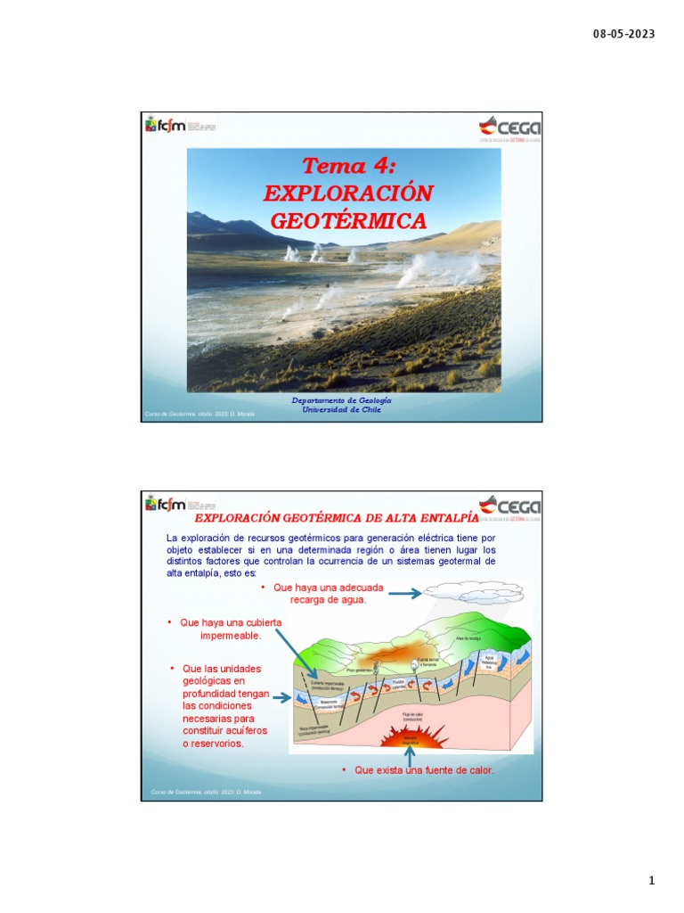 Tema 4 Clase Exploraci N Geot Rmica | PDF