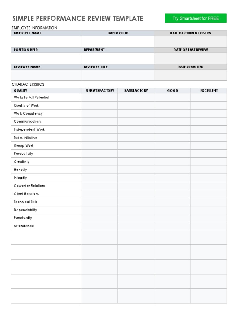 IC-Simple-Performance-Review-Template-10796_PDF | PDF